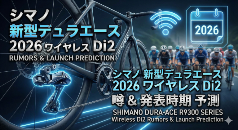 シマノ新型デュラエースR9300は2026年発表か｜完全ワイヤレスDi2と13速化の全貌 | 初心者のロードバイク